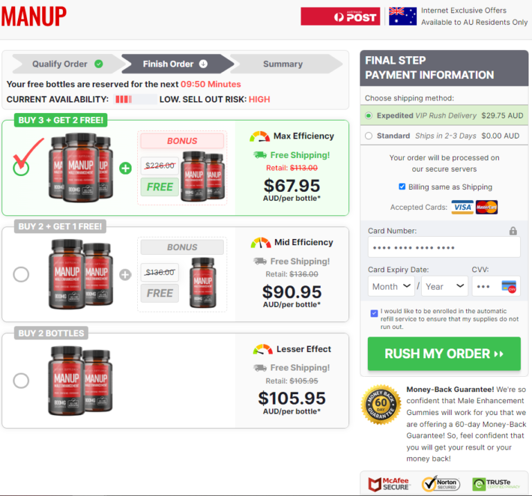 MANUP ME Gummies Australia-AU: Reviews, Price, Ingredients