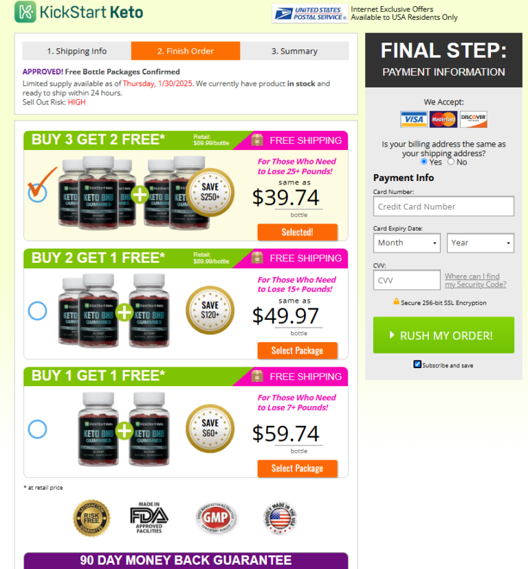 Kick Start keto Gummies Review(KickStart Keto Gummies): Buy