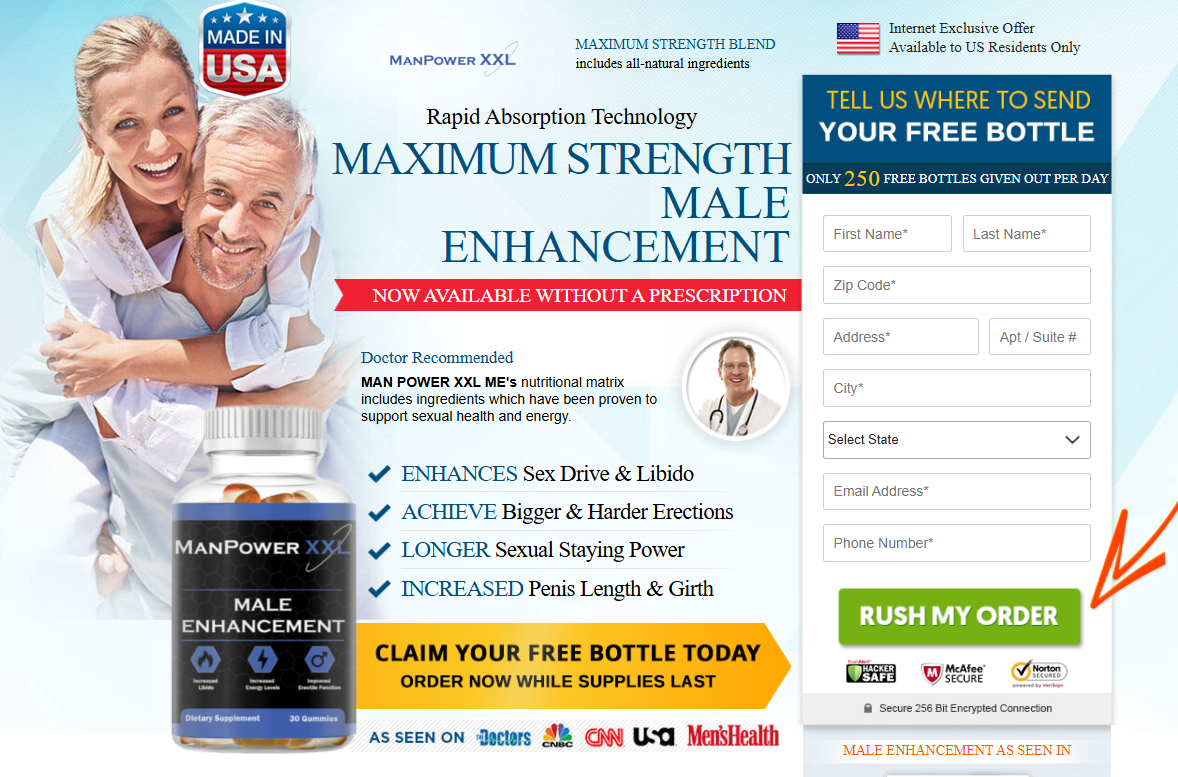 MAN POWER XXL Gummies: Male Enhancement, Reviews, Price