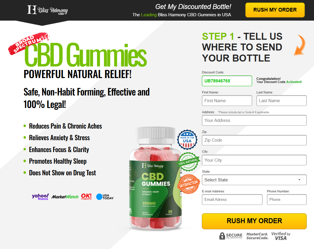 Bliss Harmony CBD Gummies Reviews: Official Website, Price