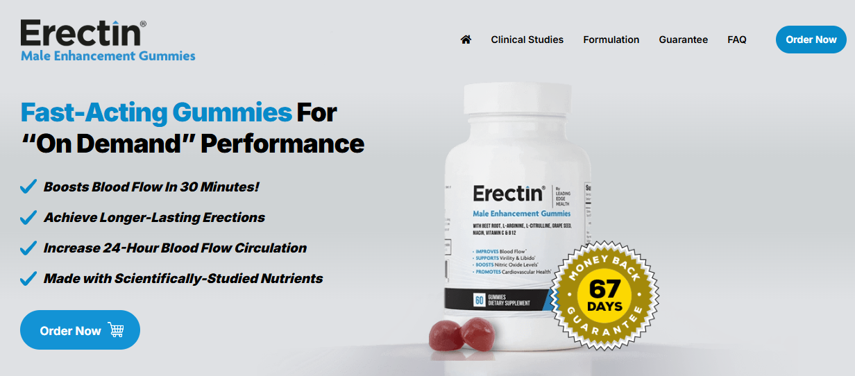 Erectin ME Gummies Reviews: Male Enhancement, Pros & Price