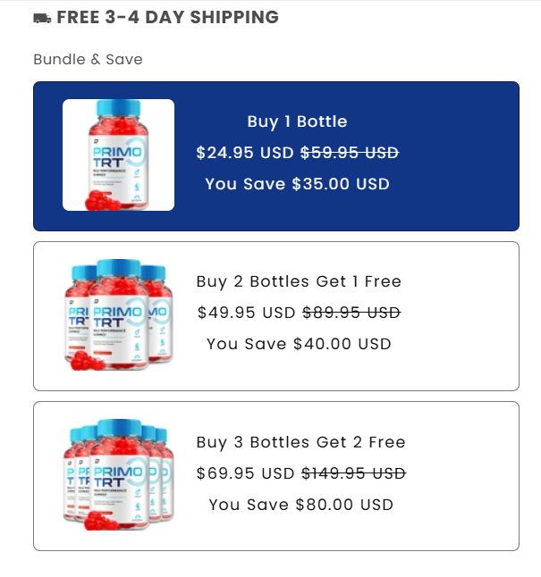 Primo TRT Gummies Reviews: Male Enhancement, Where To Buy?