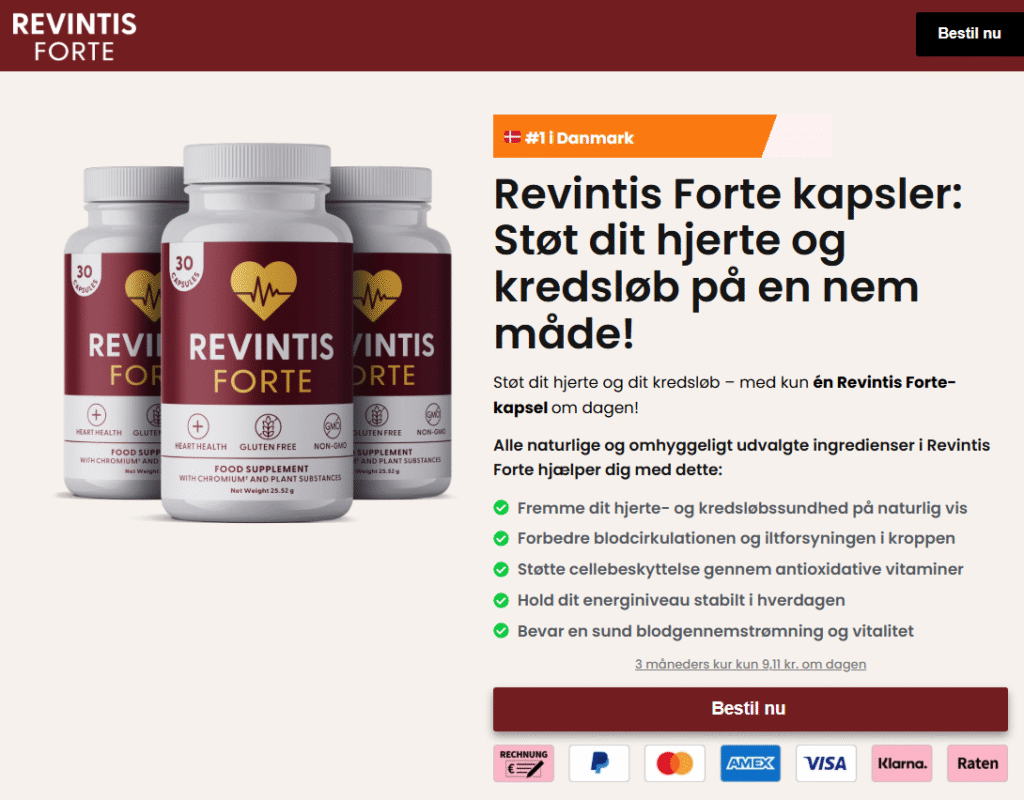 Revintis Forte Heart Health DK-Denmark: Reviews, Price @299kr